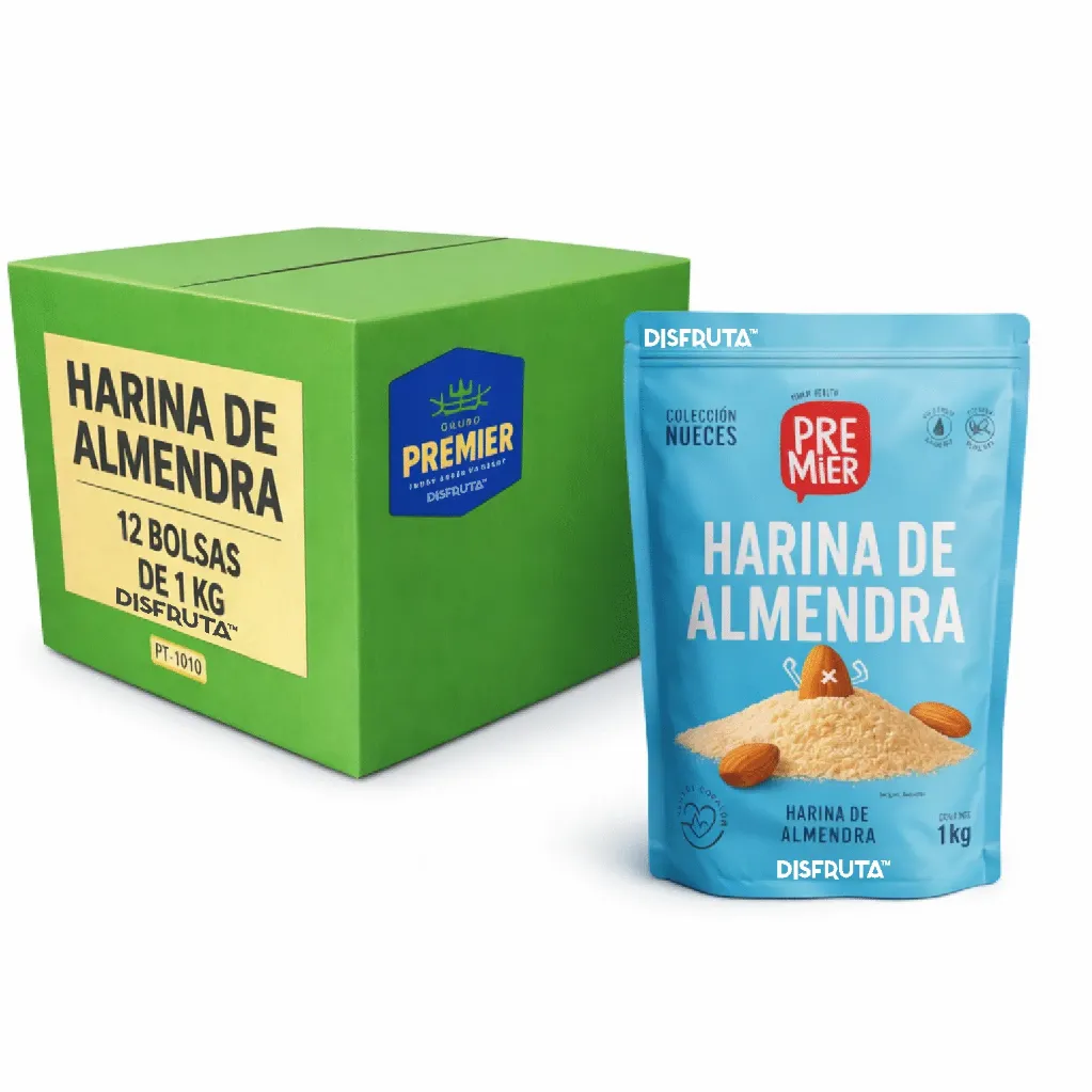 Almond Flour | Premier® | California | C-CTN 12 ZipBag 1Kg | Disfruta™ Shop